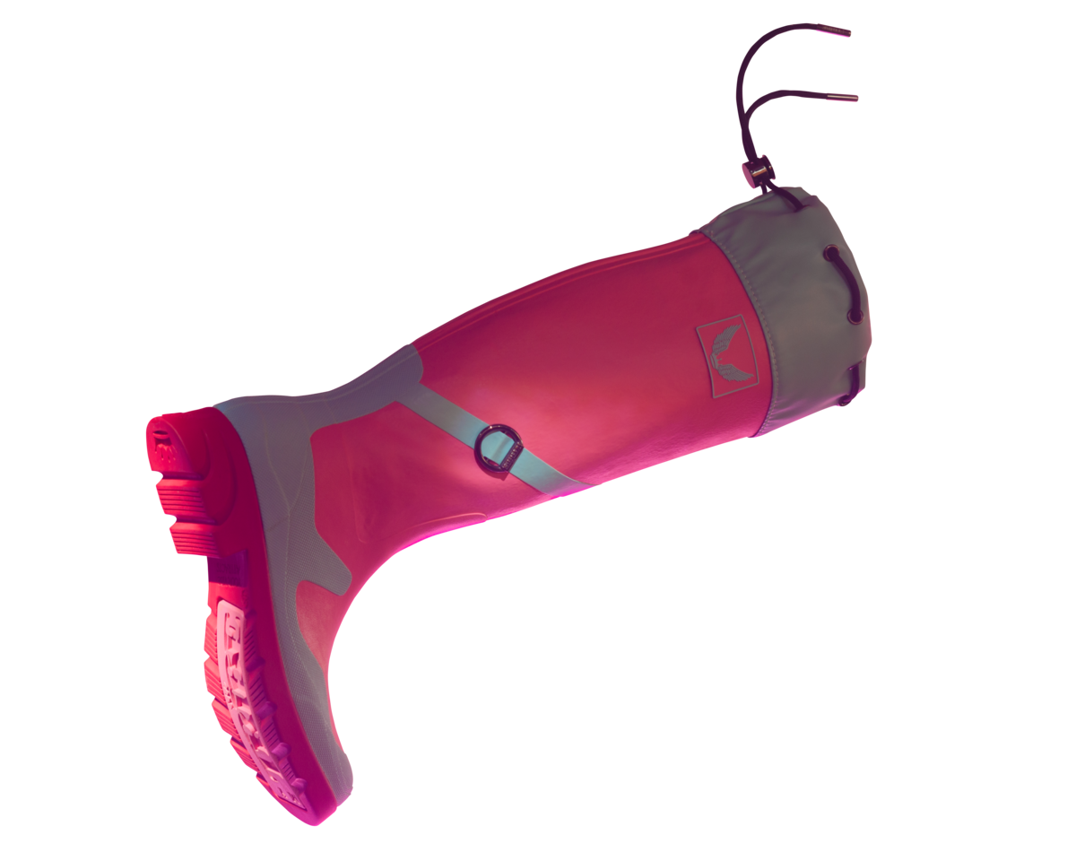 Pink - All-Weather Boots - Natural Rubber – My Tribe Boots